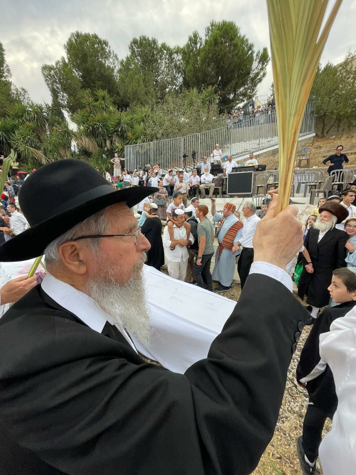 Water libation reenactment followed by full-dress Levite rehearsal ...