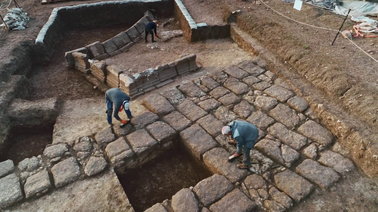 Roman Legion military base exposed at the foot of Tel Megiddo ...
