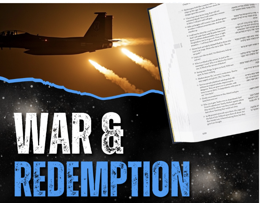 WEBINAR TONIGHT: War & Redemption: Understanding Israel’s Historic ...