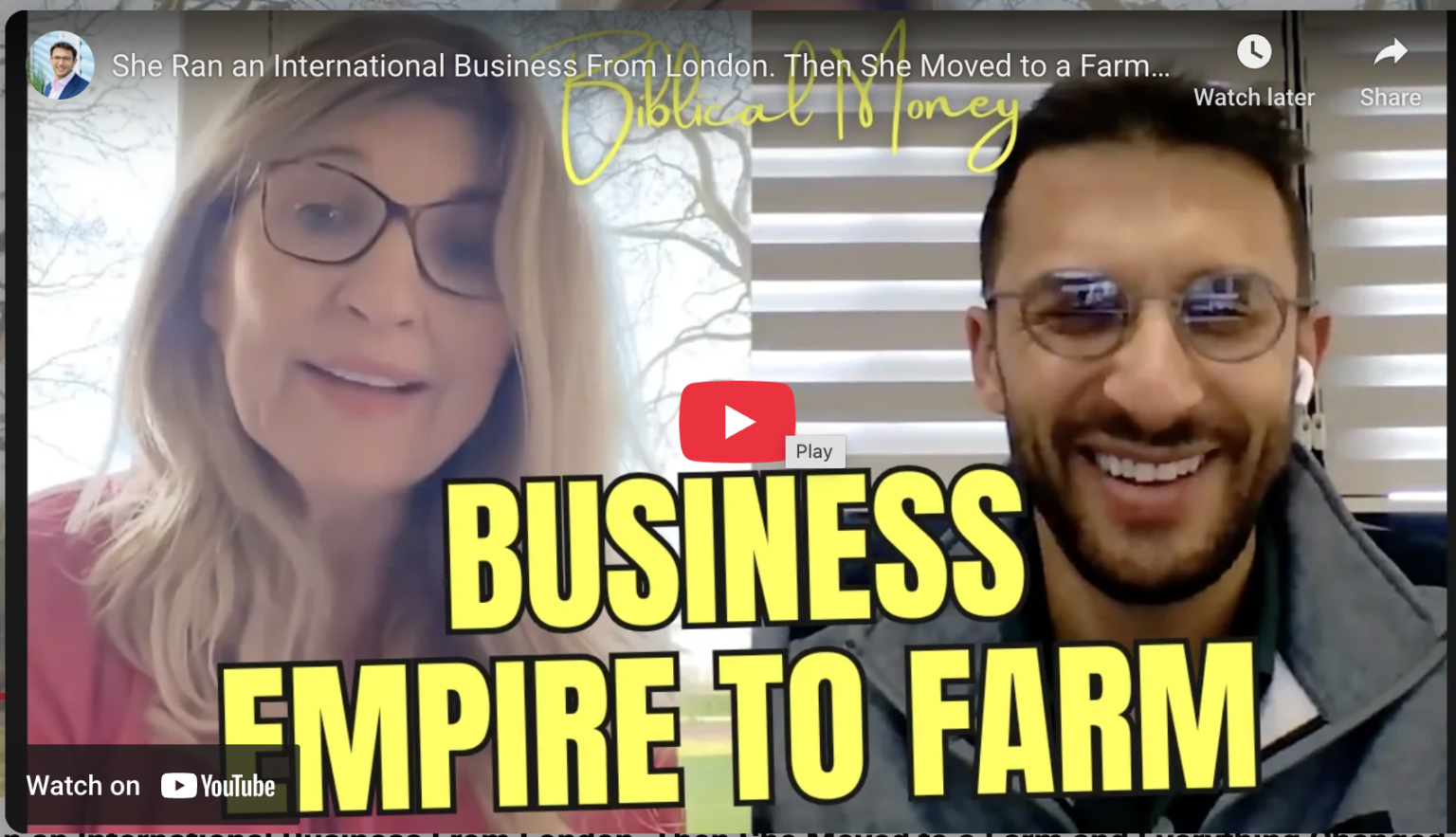 She ran an international business. Then she moved to a farm and ...